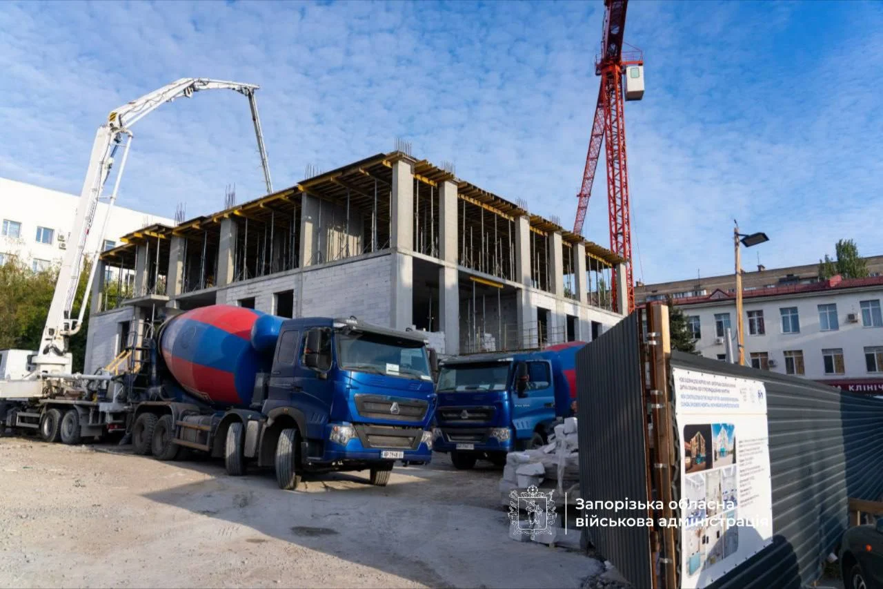 У Запоріжжі будують хірургічний корпус дитячої лікарні (ФОТО)